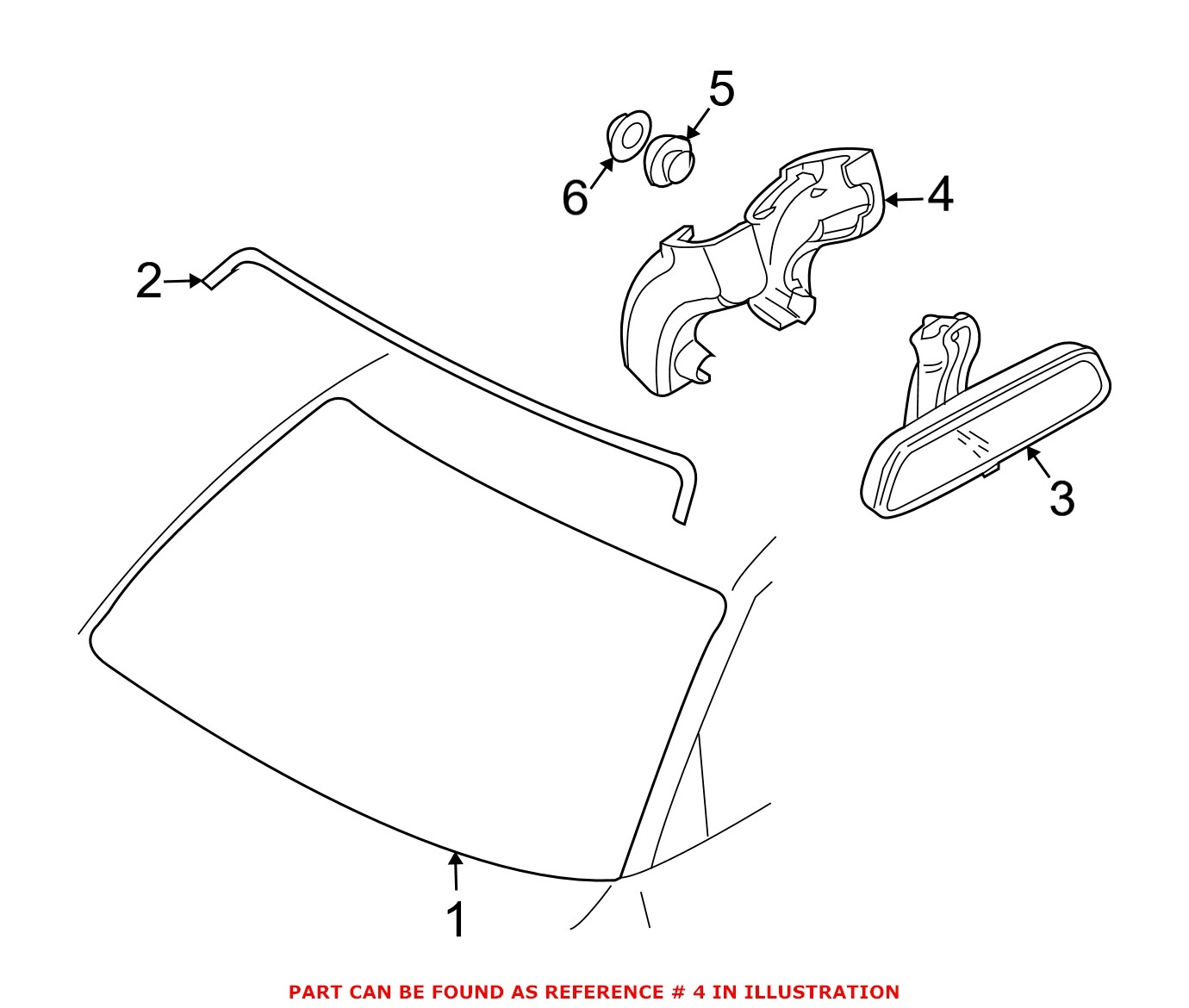 For BMW Genuine Interior Rear View Mirror Front 51167161083 | eBay