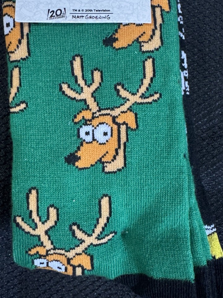 The Simpsons Santa Homer & Santa's Little Helper Mens 2 PACK NEW /w ...