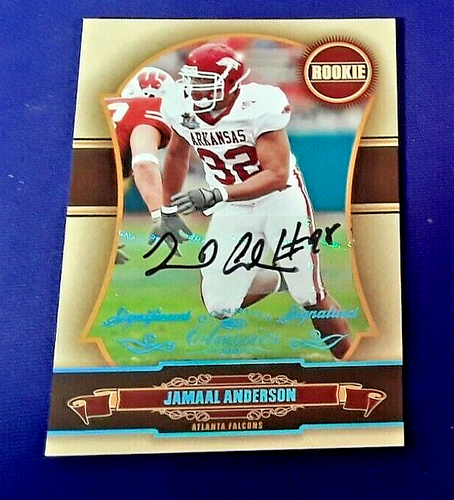 2007 DONRUSS CLASSICS JAMAAL ANDERSON AUTO RC SIG SIGNATURES #15/25 ...