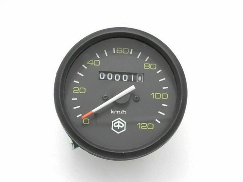 Vespa Speedometer 0-120 Kmph Black Px 150 | eBay