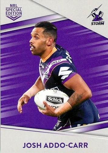 2020 MELBOURNE STORM NRL Premiers Card JOSH ADDO-CARR Special Edition ...