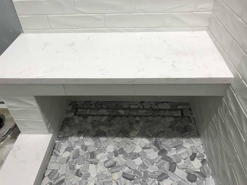 Rectangular Floating Shower Bench -Schluter Kerdi-Board 2"- L36 ...