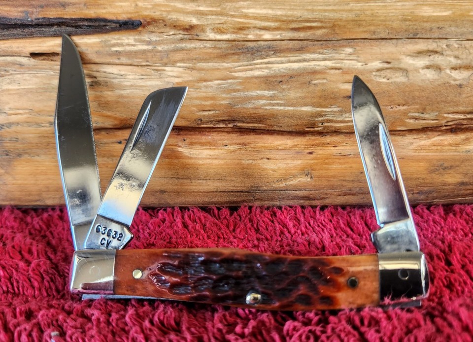 Case XX (#63032 CV) 1997 STOCKMAN BROWN BONE CARBON BLADES . | eBay