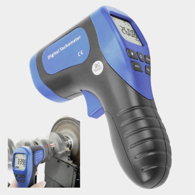 Digital Tachometer Non-Contact Laser Photo Gun RPM Tach Tester Meter ...