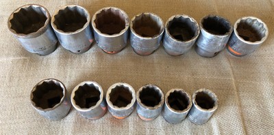 Vintage Crescent LifeTime USA 3/4″ Drive 13 Pc Socket Set 12 Point ...