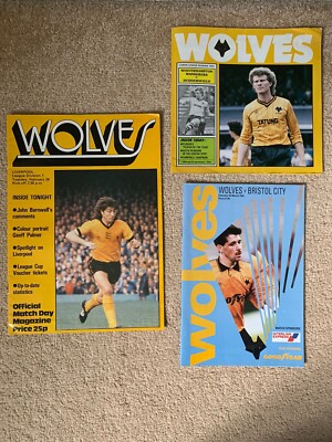 Wolves Wolverhampton Wanderers Football Programmes Bundle 1980-1992 3x ...