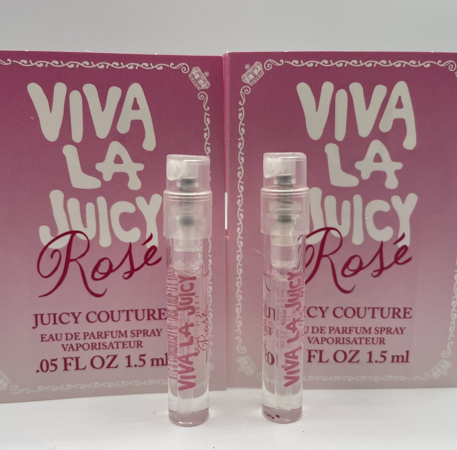 JUICY COUTURE VIVA LA JUICY ROSE EAU DE PARFUM 1.5ML-0.05OZ X 2 BRAND ...