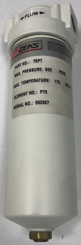 (Slightly New) Zeks Model 75PT Accraflow Filter Housing without Element ...