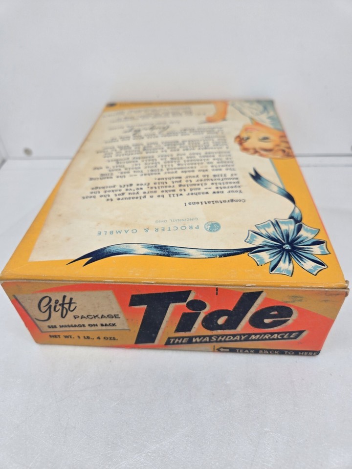 Tide Laundry Detergent Vintage Unopened Sealed Soap Box 1lb 4oz- A Gift ...