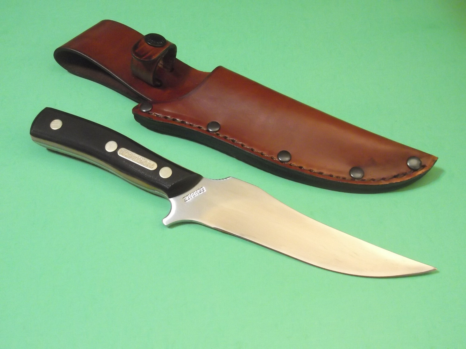 SCHRADE 15OT OLD TIMER Deerslayer Sawcut Delrin full tang knife 10 1/2 ...