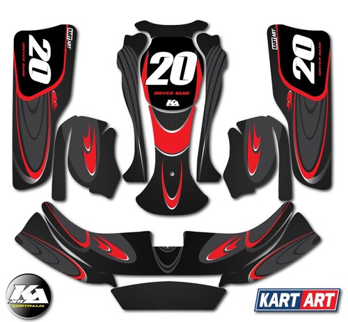 CRG 06 Kart custom KART ART sticker kit Rage style graphics decals ...