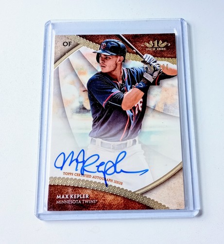 MAX KEPLER 2017 TOPPS TIER ONE On Card Autograph #ed /300 TWINS ...