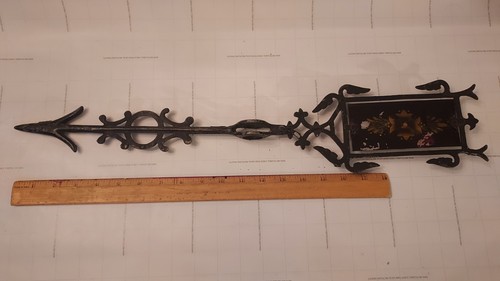 weathervane wrought iron antique cast arrow wind direction scientific ...