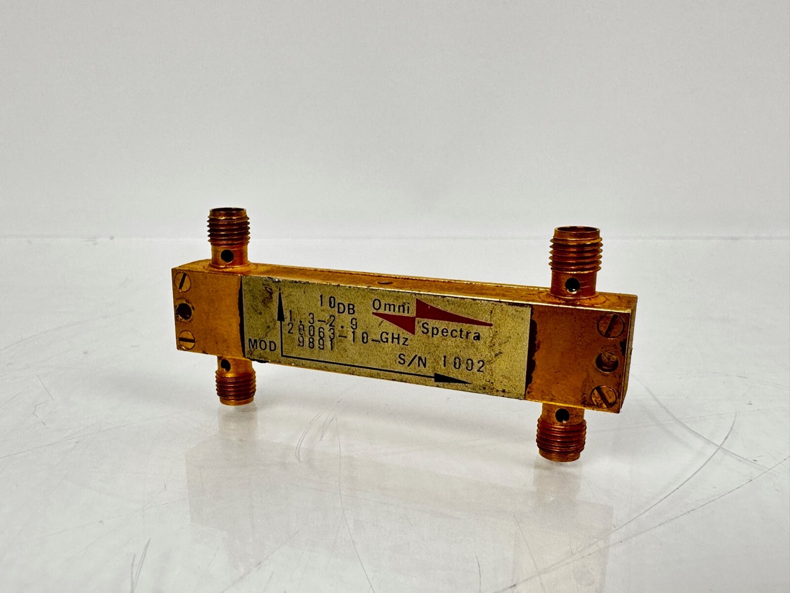 Omni-Spectra 20063-10 1.0 to 2.0 GHz, 10 dB, SMA Directional Coupler ...