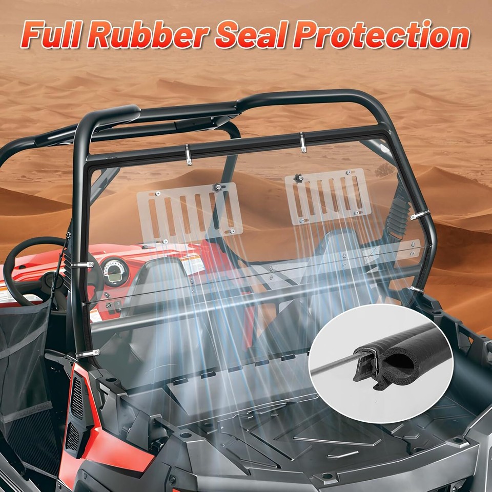Sliding Vented Rear Window For Polaris RZR 570 2014-2020/ 2008-2014 RZR ...
