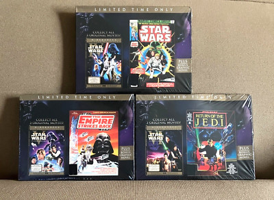 NEW Star Wars Original Theatrical Unaltered Trilogy DVD Set w/ Graphic ...