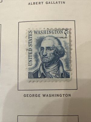 Stamps George Washington 5 Cent Blue US Postage 1962 Stamp RARE | eBay