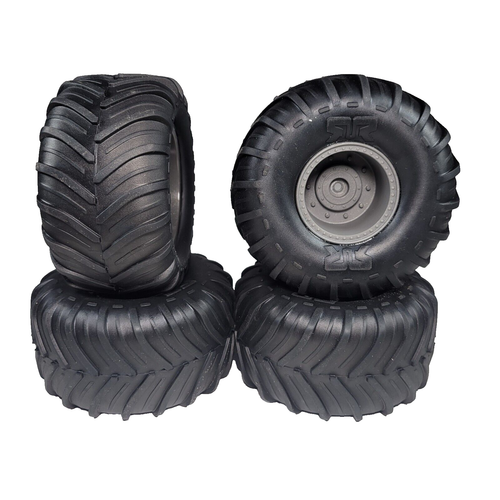 Arrma Gorgon dBoots Chevron MT Glued Tires & 14mm Hex Wheels 1/10 ...