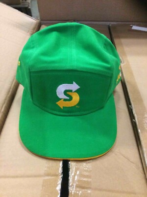 🔥BRAND NEW! Rare Official Subway 5 Panel Snapback Cap Green Fast Food ...