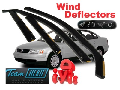 Wind deflectors for Volkswagen Passat B5 1997 - 2004 SALOON 4.pc HEKO ...