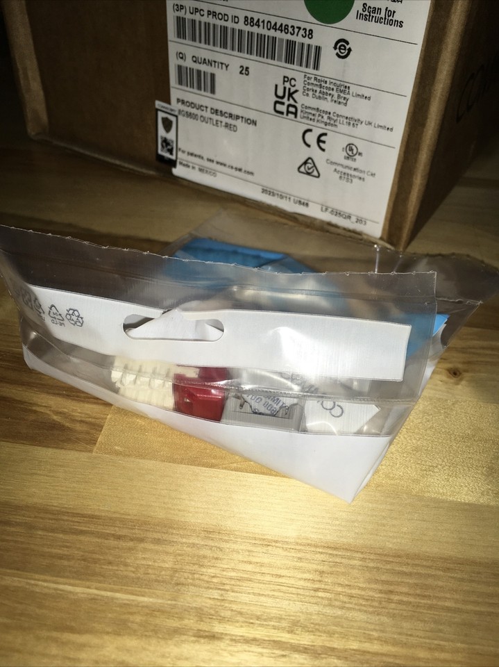 (25) COMMSCOPE MGS600-317 RED 760092445 RED OUTLET JACKS MGS600, NEW | eBay