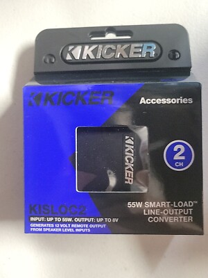 KICKER KISLOC2 55W 2 Channel Stereo Line-Output Converter 713034001423 ...