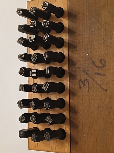 steel stamp set vintage.gruv-grip Steel Stamps 3/16 Inch New | eBay