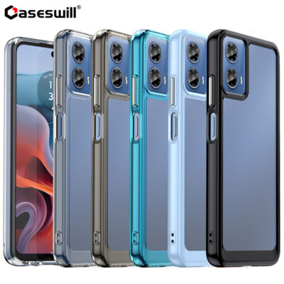 For Motorola Moto G56 G86 G15 G35 G45 G55 G75 G54 Clear Hard Back TPU ...