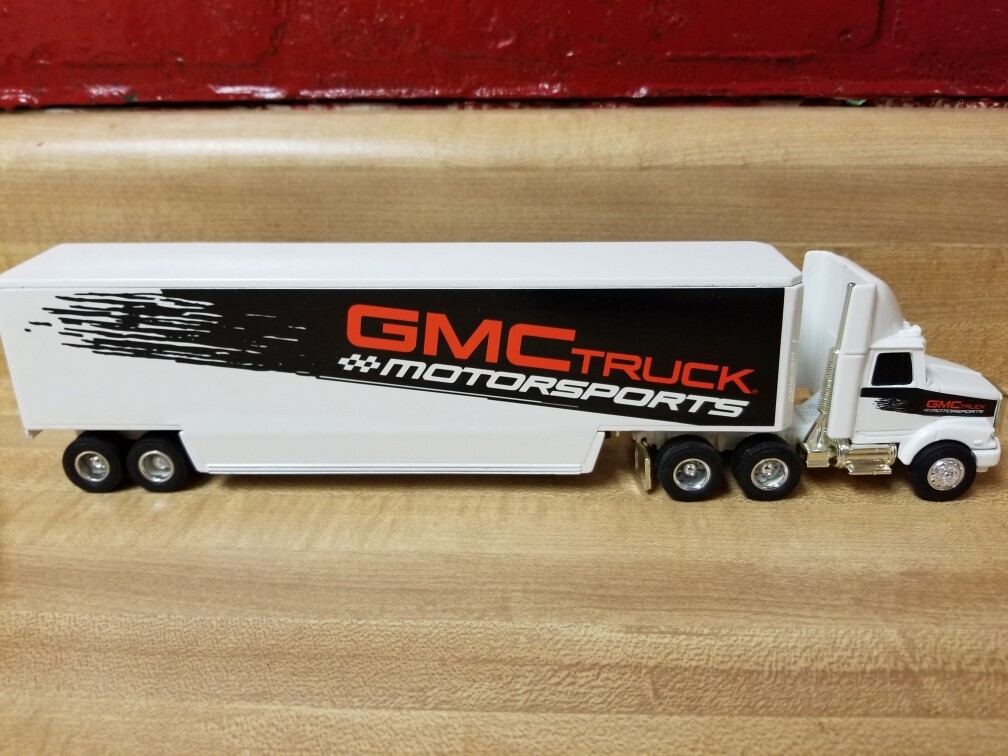 Ertl #9395 1-64 Scale White GMC Aero Conventional GMC TRUCK Motorsports ...