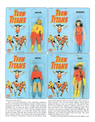 2005 Action Figure Toy PRINT AD ART - MEGO RETRO Teen Titans Kid Flash ...
