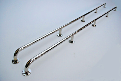 2 x Grab Rail Handrail 316 Stainless Steel 1800mm 18mm Tube Boat ...
