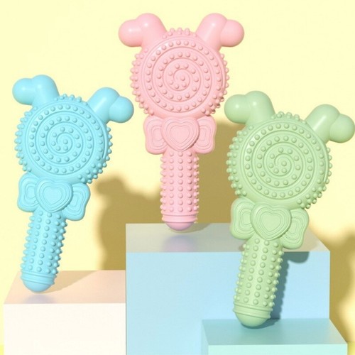 Dog Toothbrush Durable Dog Chew Toy Tooth Cleaning Point Massage Pet ...