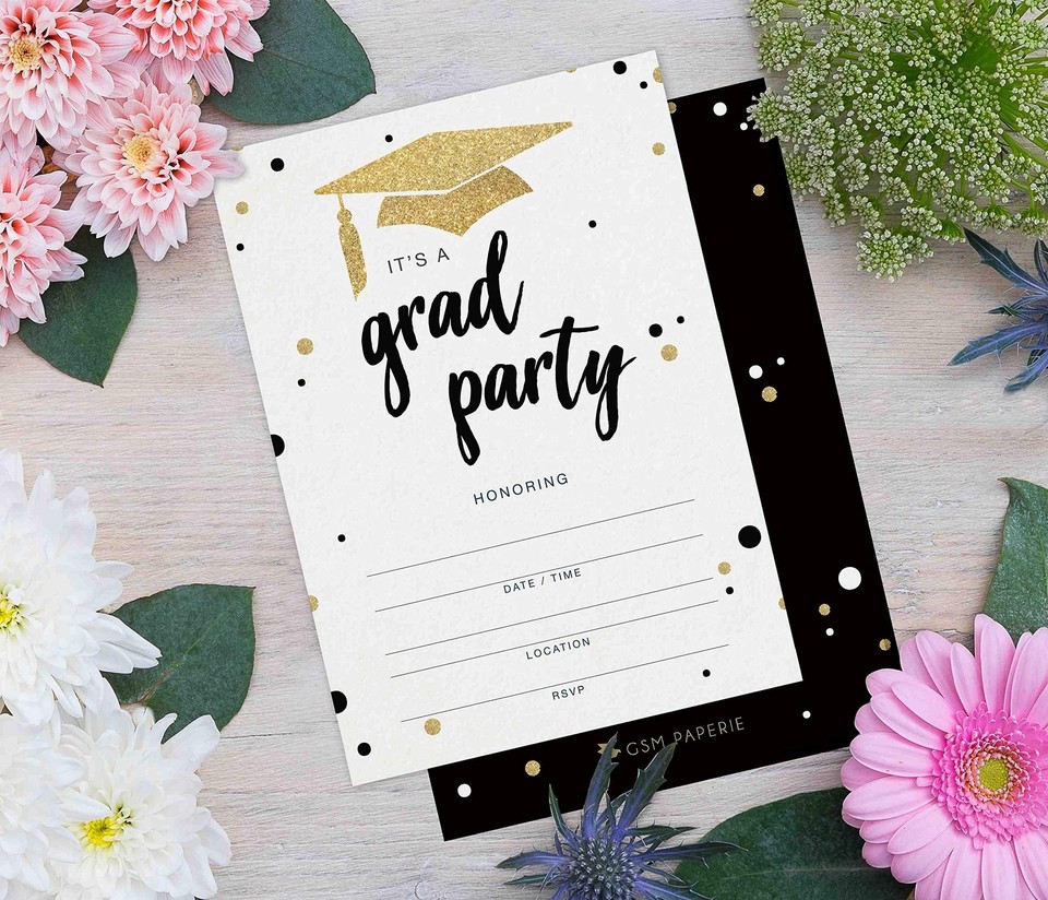GSM Brands Invitations for Graduation Party - 20 Cards with Envelopes ...