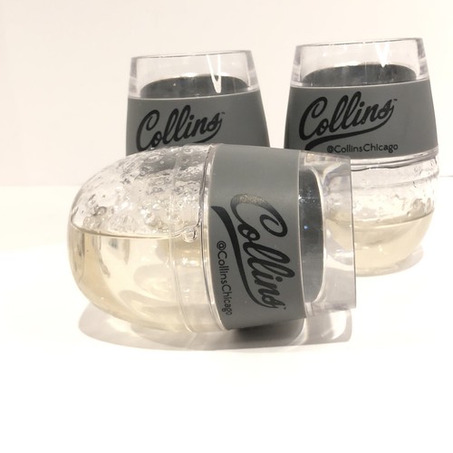 Collins Chicago Set Of 3 HOST Brand Wine Freeze Cooling Cups Gel ...