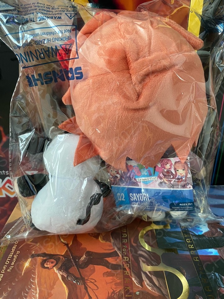 Doki Doki Literature Club Sayori Plush 12" Figure Plushie Doll + Mini ...