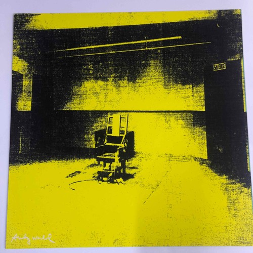Andy Warhol Lithography off set cm 60x60 Signing on plate with ...