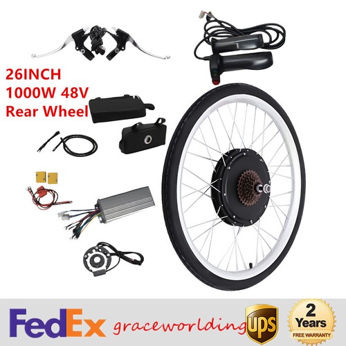 26" Rear Wheel Electric Bicycle Conversion Kit E-Bike Motor Hub Kit ...