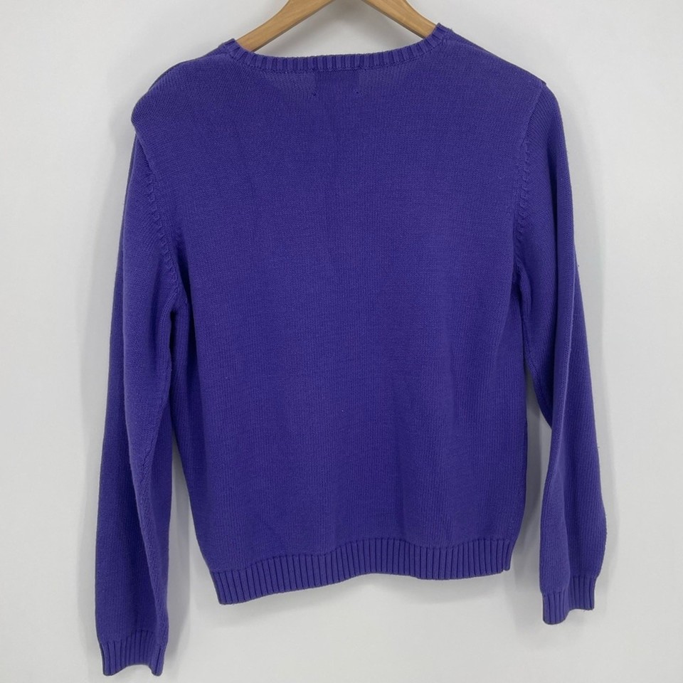 Pendleton Purple Knit Sweater Pull Over Classic Size Small | eBay