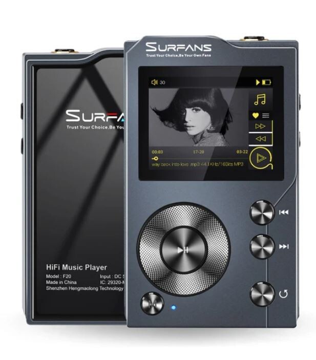 Surfans F20 HiFi MP3 Player with Bluetooth, Lossless DSD High ...