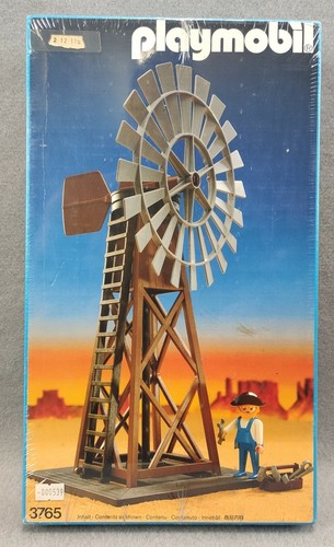 Playmobil System 3765 Far West Windmill 1987 Sealed Box Windrad | eBay