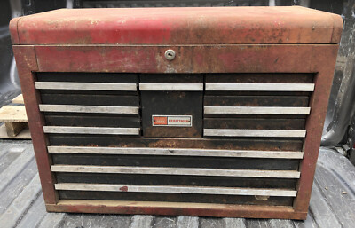 Craftsman 10 Drawer Top Tool Box vintage toolbox mechanics LOCAL PICKUP ...