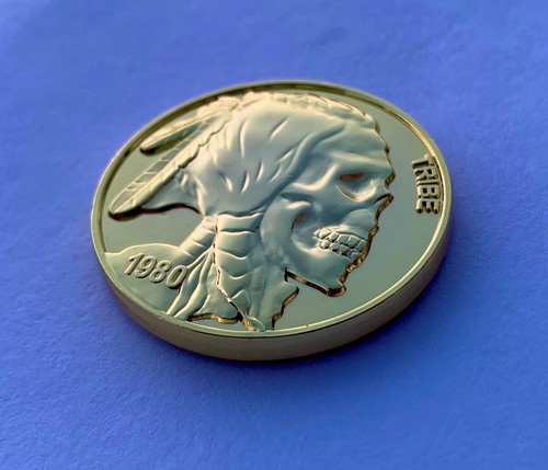 Navy Seals Team Six DEVGRU NSW Gold Indian Skull Tribe Bone Frog ...