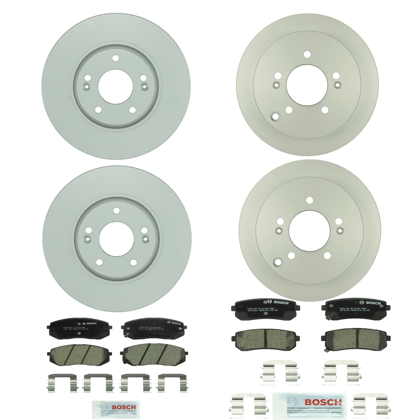 Bosch Front 300mm & Rear 284mm Brake Kit Rotors Ceramic Pad For Tucson ...