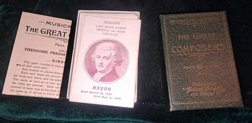 Rare Early 1900's The Great Composers Musical Card Game - Theodore ...