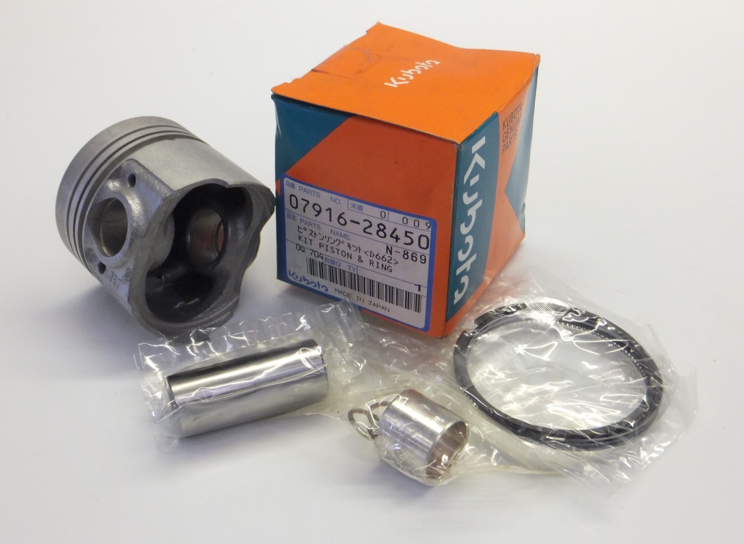 Kubota Engine Piston & Ring Kit - 0791628450 | eBay UK