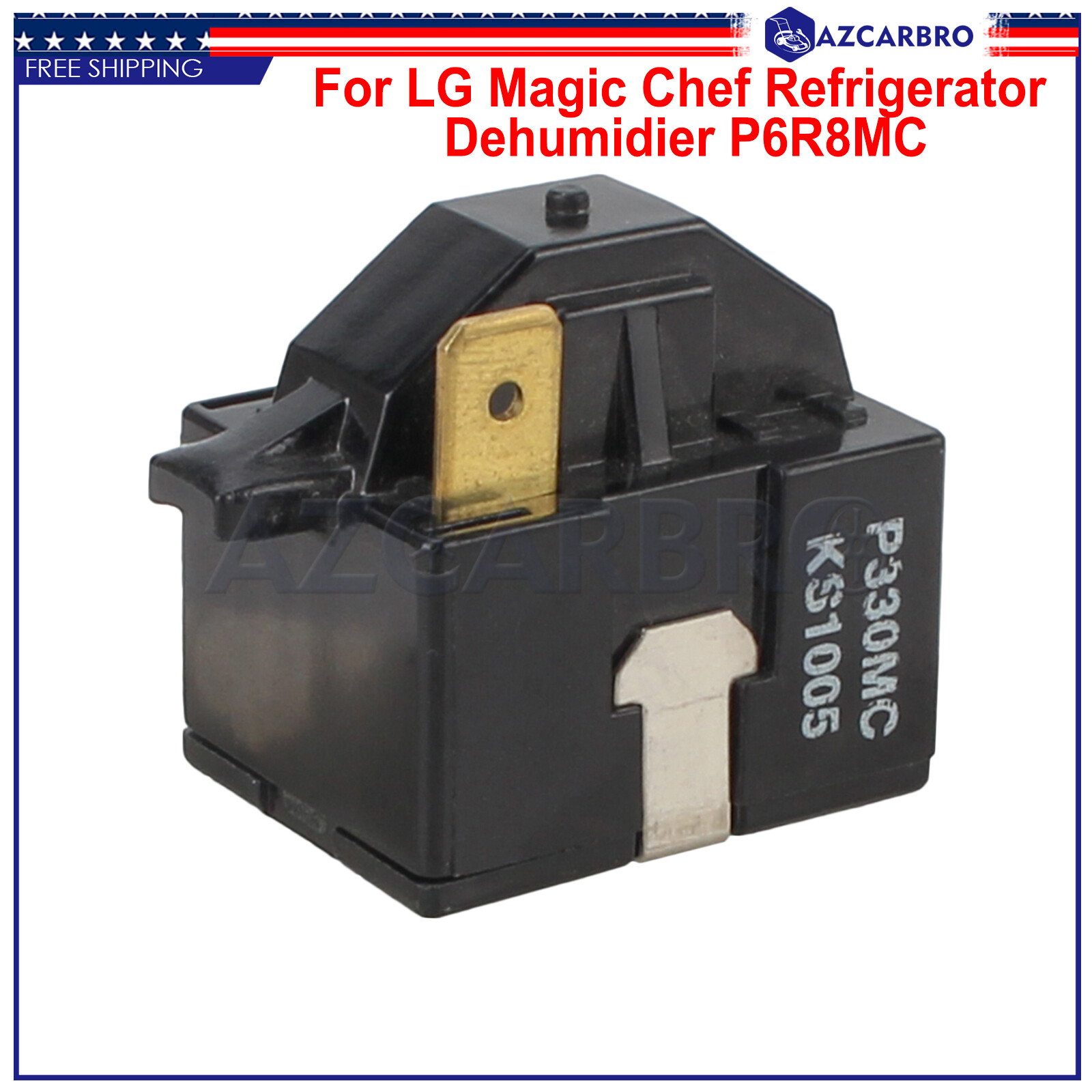 For LG Magic Chef Refrigerator Dehumidier Compressor Start Relay P6R8MC ...