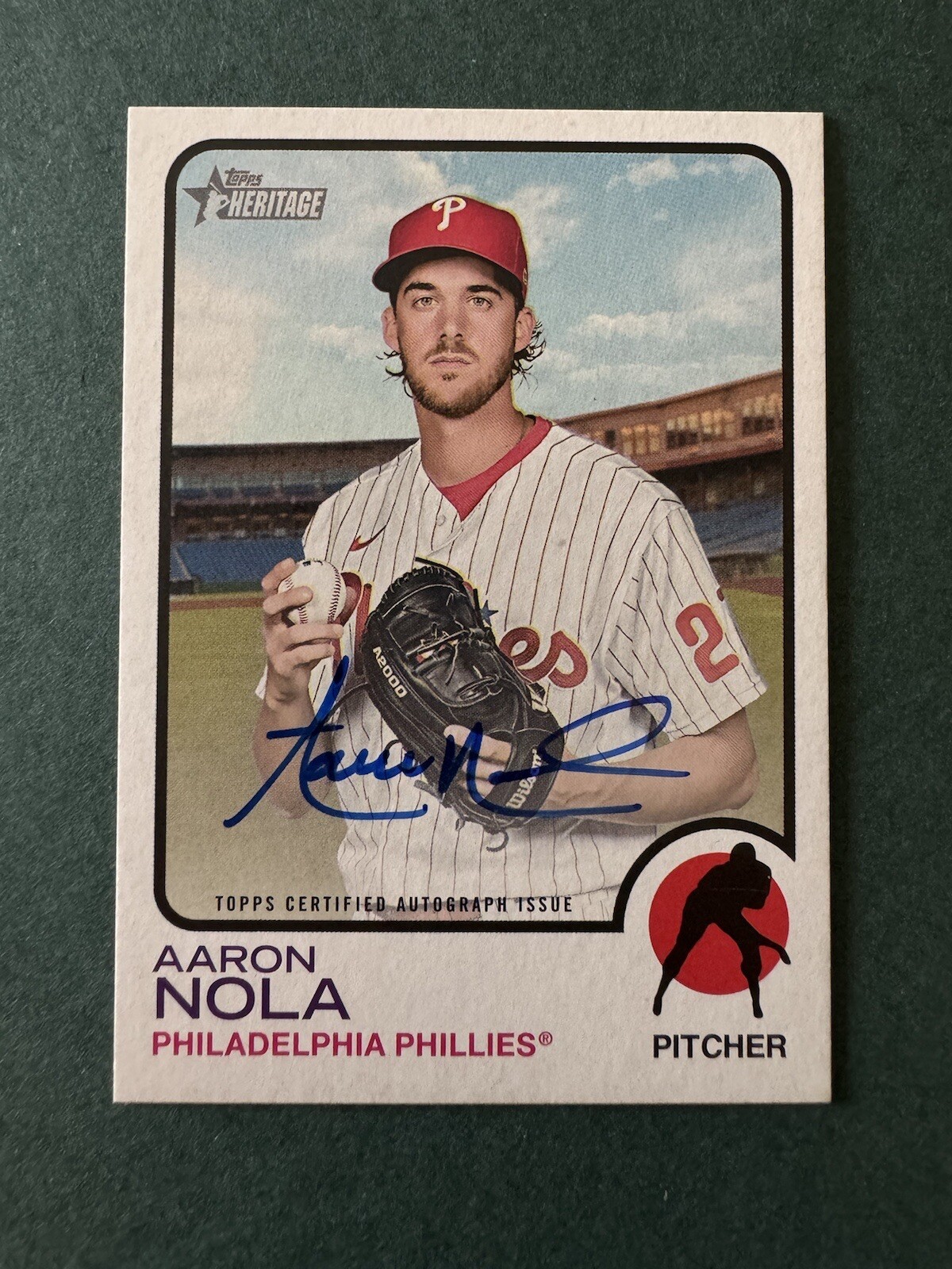 2022 Topps Heritage Aaron Nola AUTO certified autograph | eBay