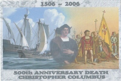 postcard 500 ANNYVERSARY DEATH CHRISTOPHER COLUMBUS, 1506-2006 | eBay