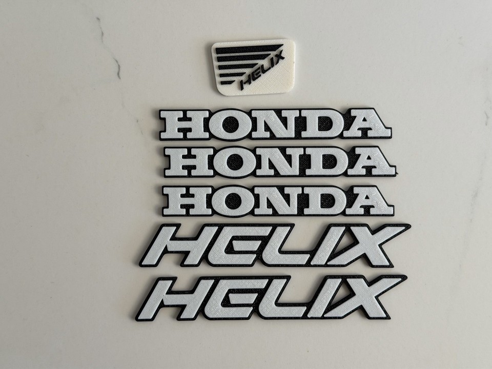 Honda Helix 250 CN250 ( Fusion / Spazio ) 3D Printed Emblem Set ...