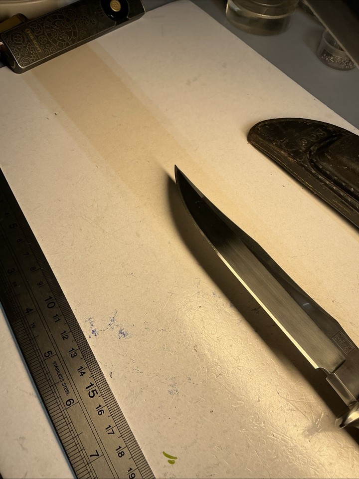 SOG Knife Seki Japan 6” Blade Tan Inserts SOG Lynnwood, Wa. Leather ...